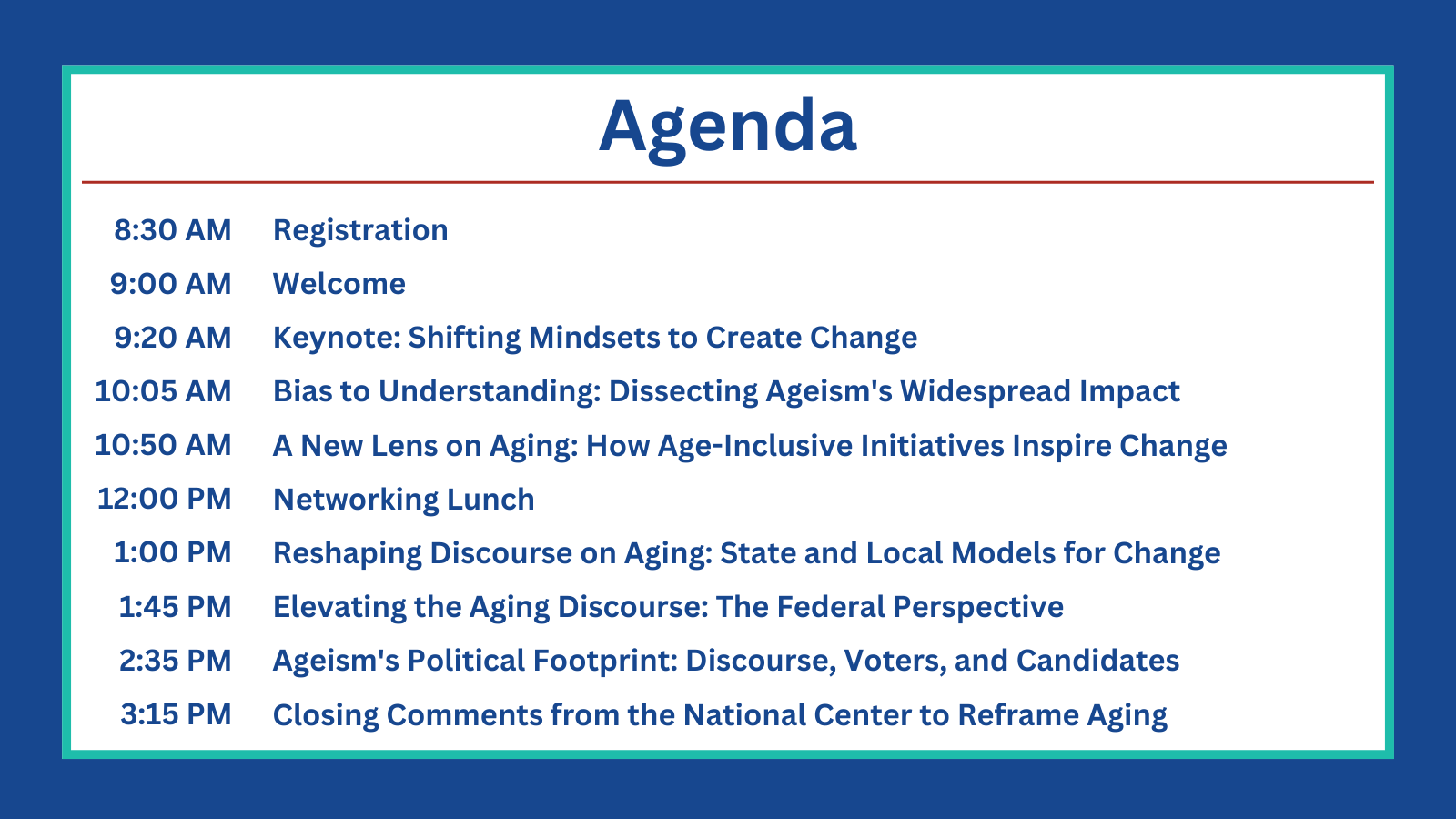 Summit 2024: The Movement to Reframe Aging