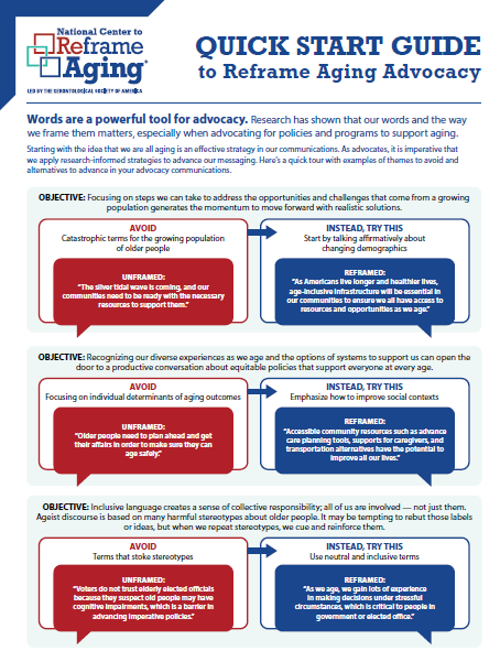 Reframing Aging > Resources